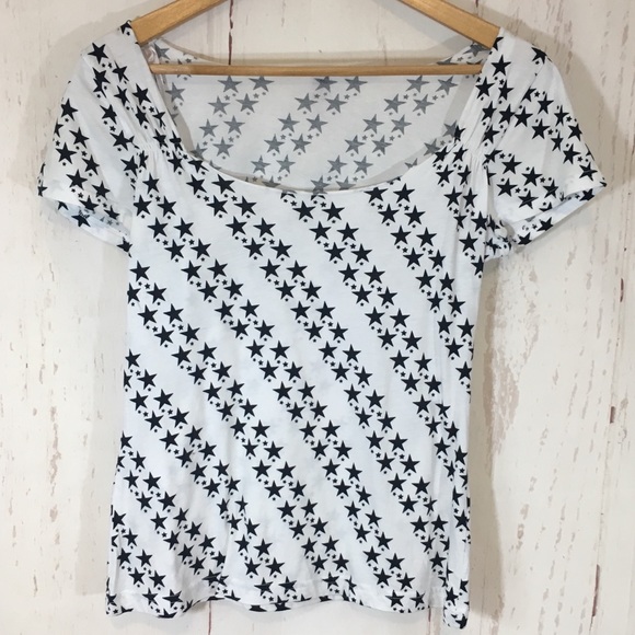 H&M | Tops | Hm Star Print Tee Size | Poshmark